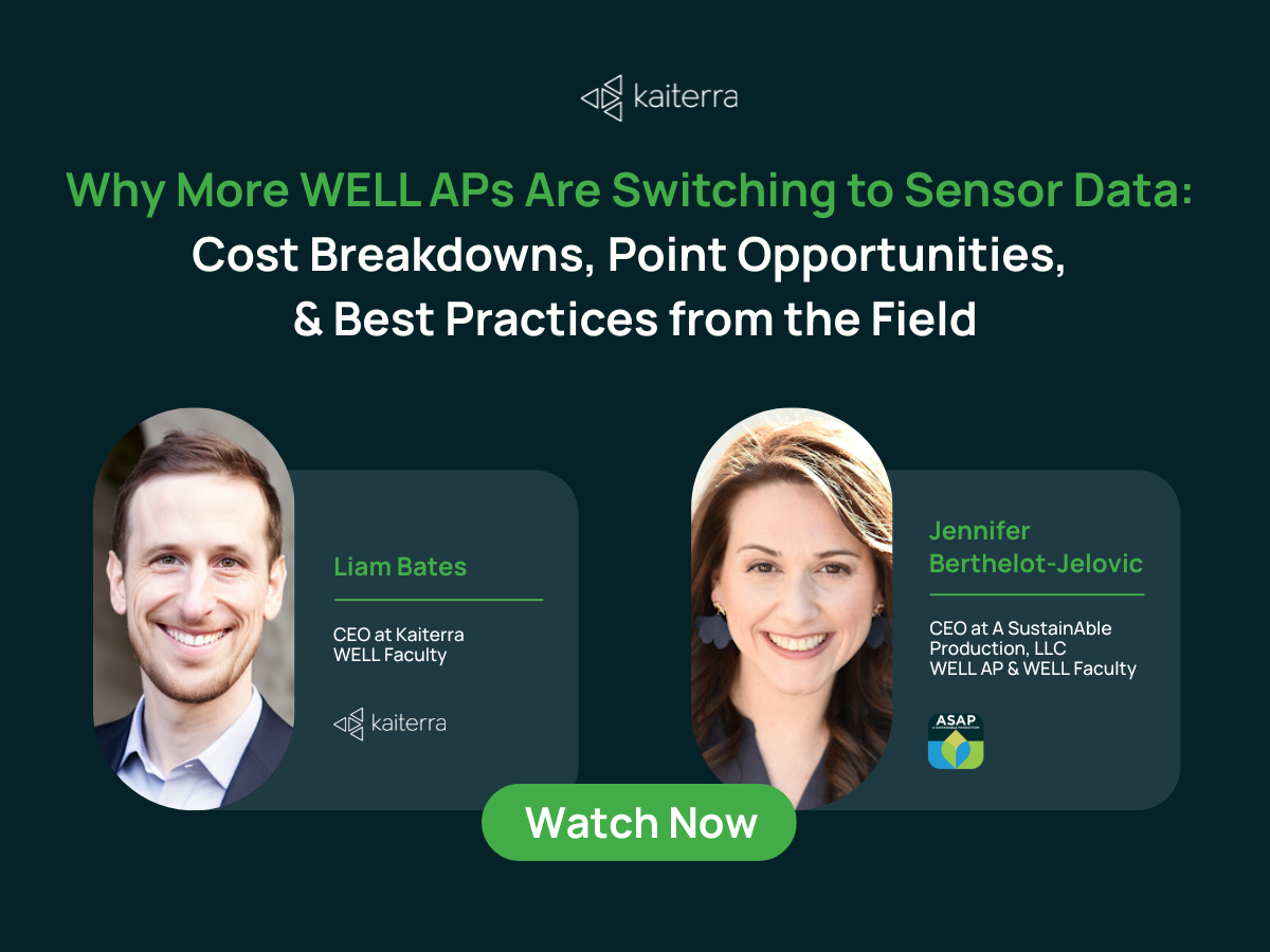 Kaiterra On-Demand | Why More WELL APs Are Switching to Sensor Data: Cost Breakdowns, Point ...